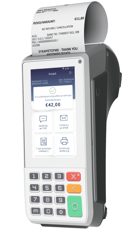 A80 Ενσύρματο Android POS | Cardlink