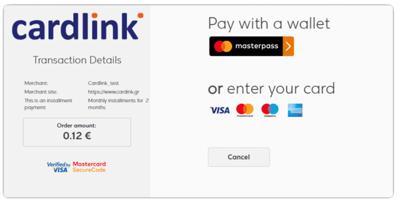 Υπηρεσία Αποδοχής Ηλεκτρονικών Πληρωμών | Cardlink Checkout